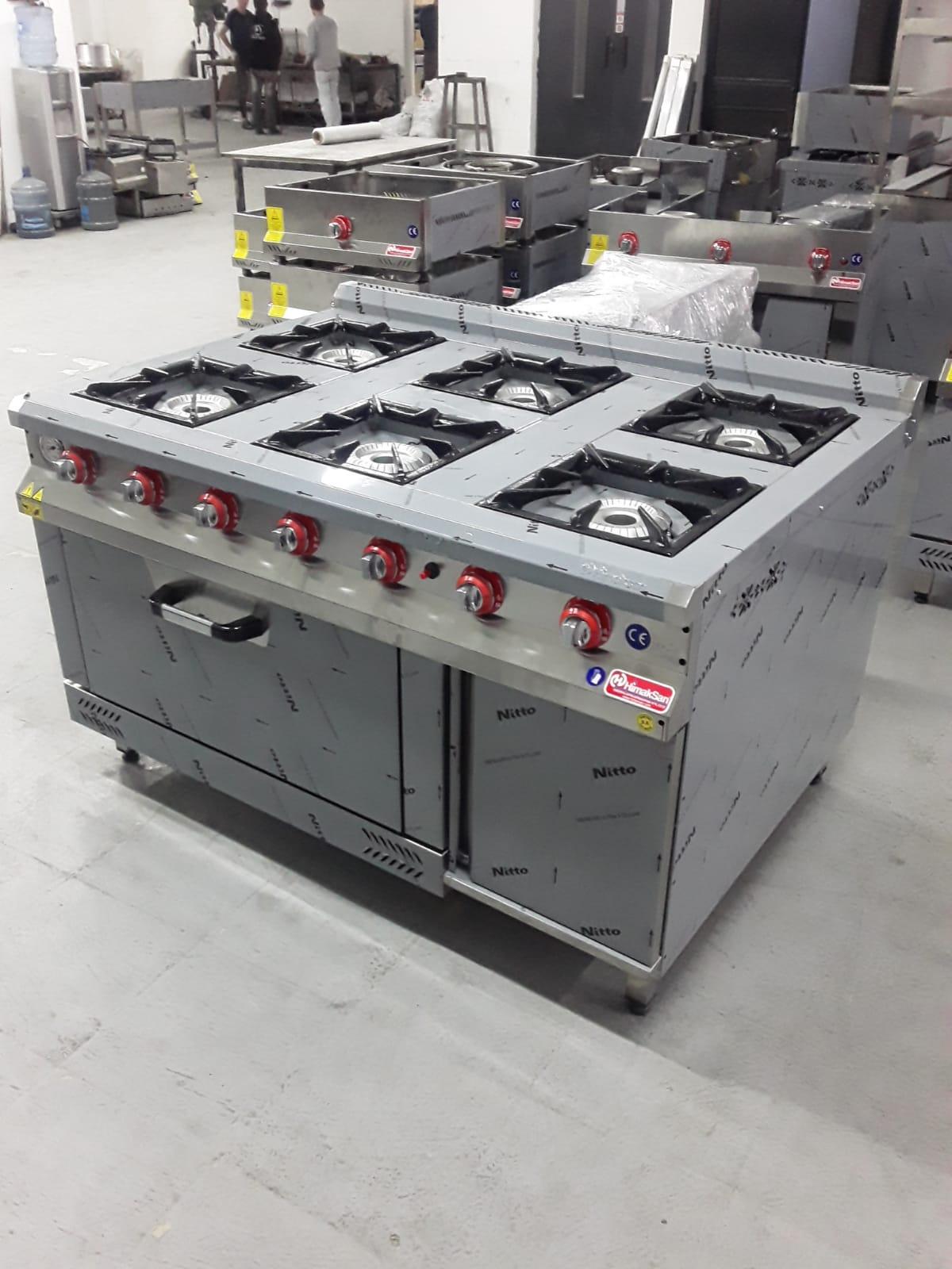 6 li Kuzine Fırınlı ocak » - Sanayi tipi