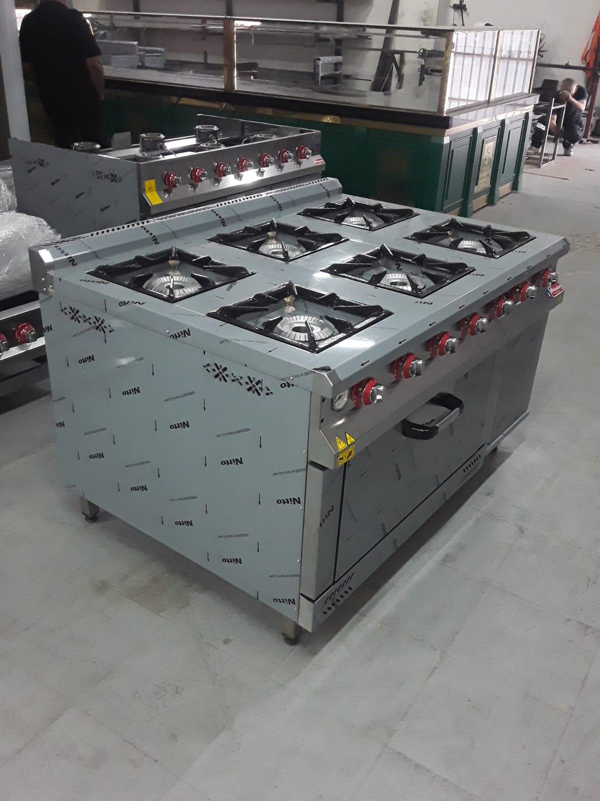 6 li Kuzine Fırınlı ocak » - Sanayi tipi